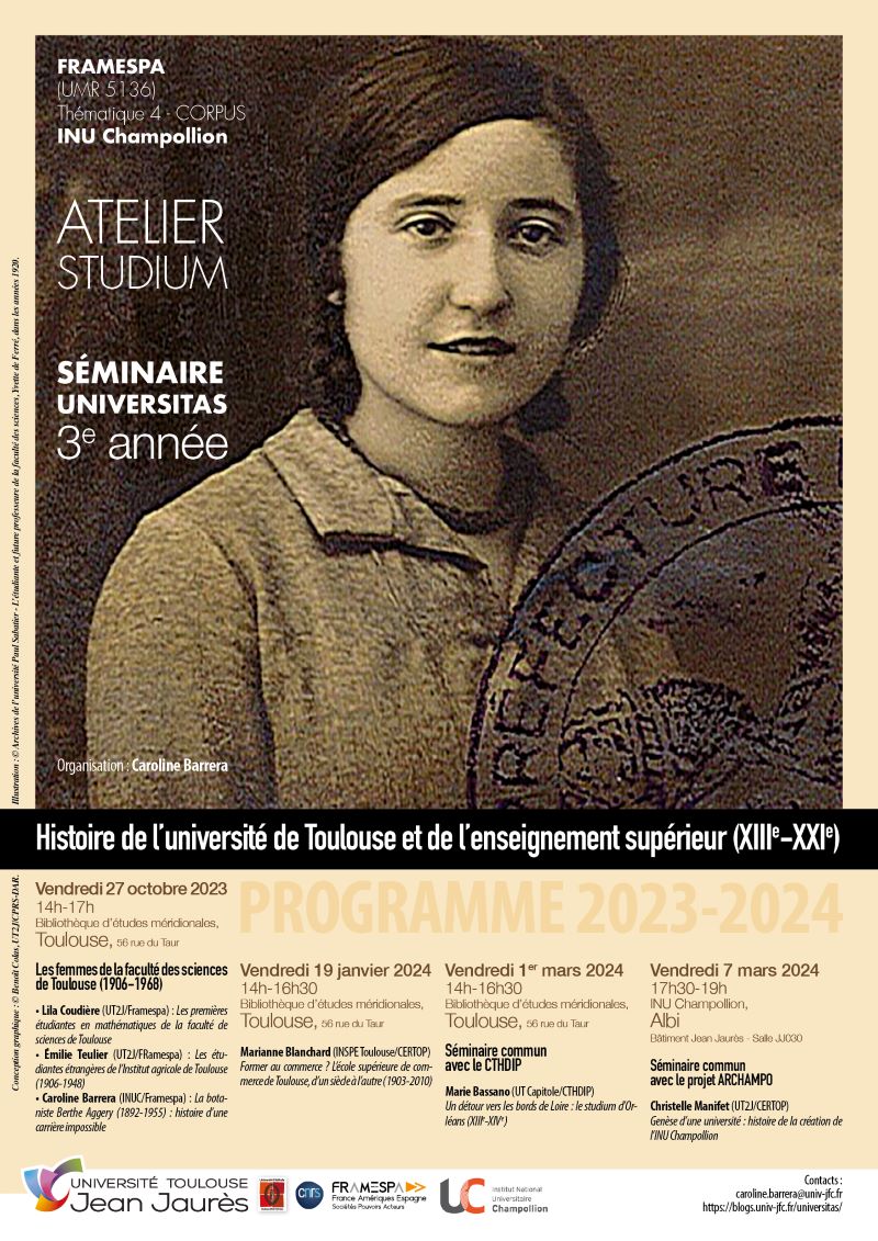 PROGRAMME DU SEMINAIRE UNIVERSITAS 2023-2024 | Universitas